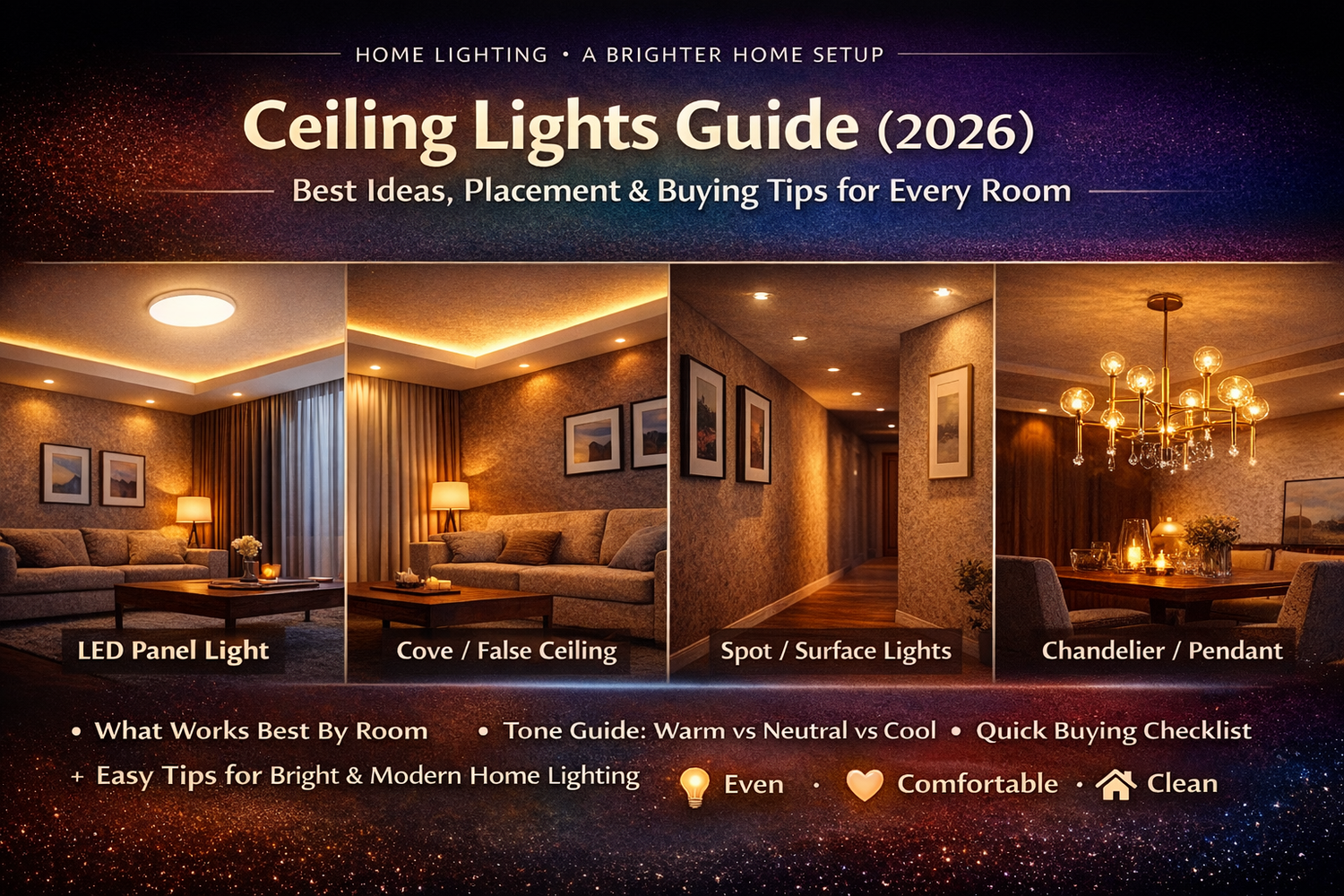 Ceiling Lights Guide (2026): Best Ideas, Placement & Buying Tips for E ...